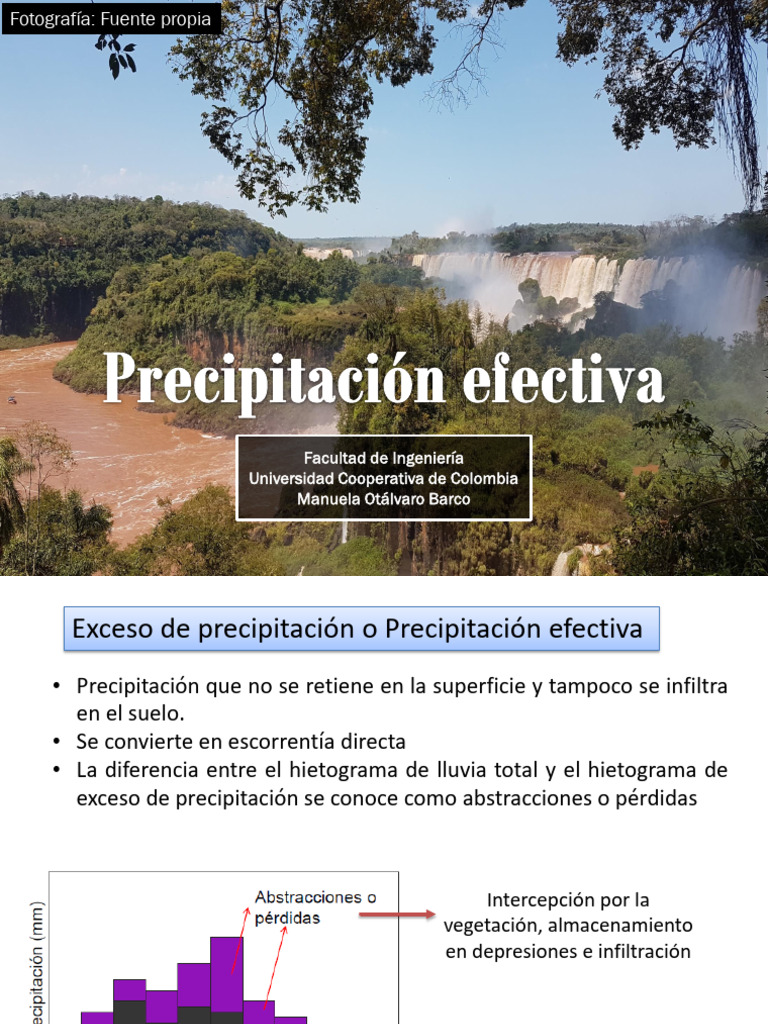 Cálculo de Precipitación Efectiva | PDF | Agua | Precipitación