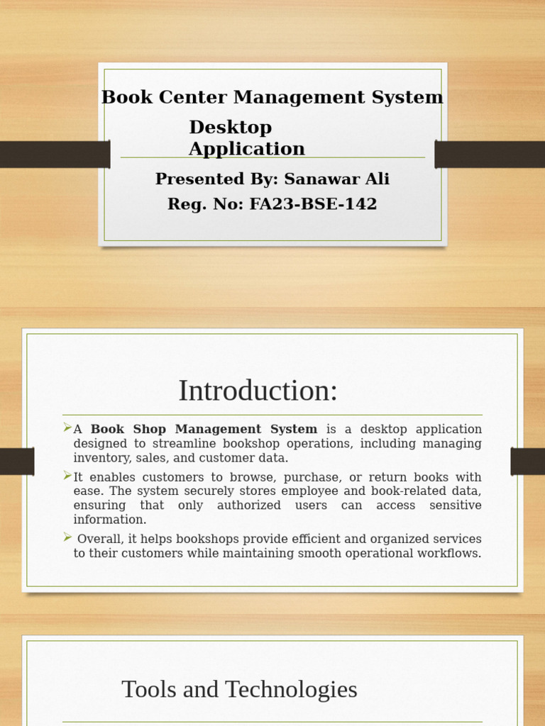Book Center Management System Overview | PDF
