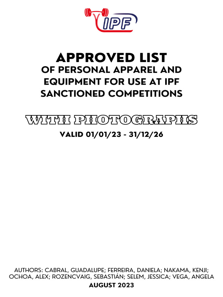 Approved List IPF With Photographs 2023 | PDF | Management Of Obesity ...