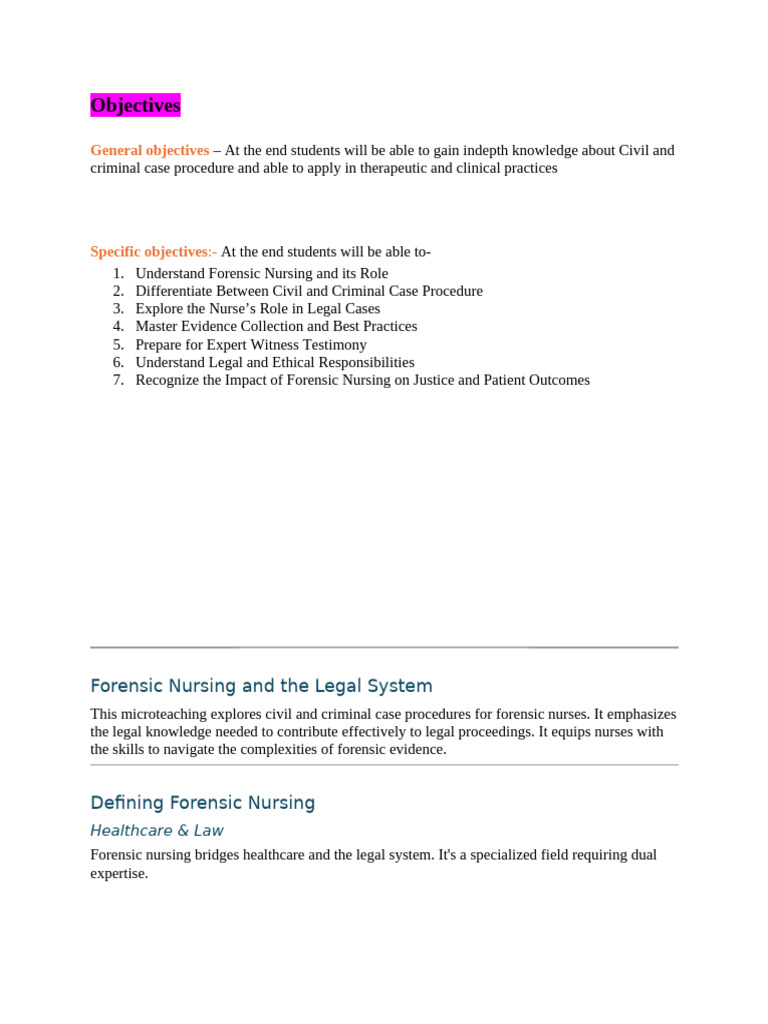 Civil and Criminal Case Procedure Microteaching | PDF | Expert Witness ...