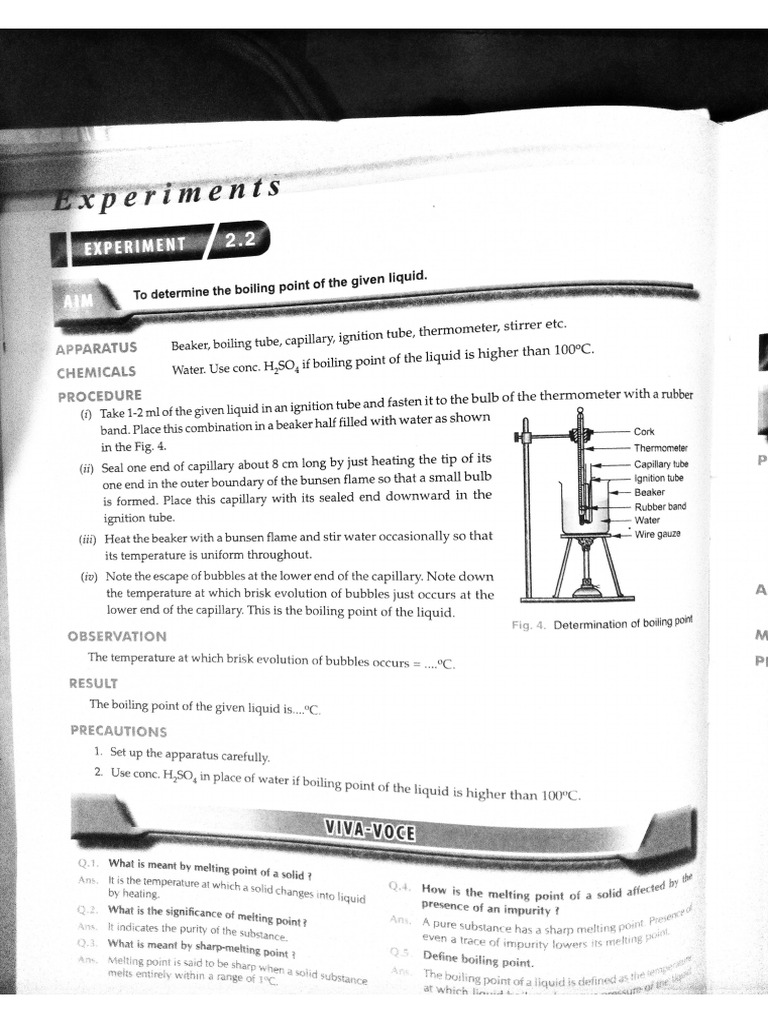 Boiling Point Practical | PDF