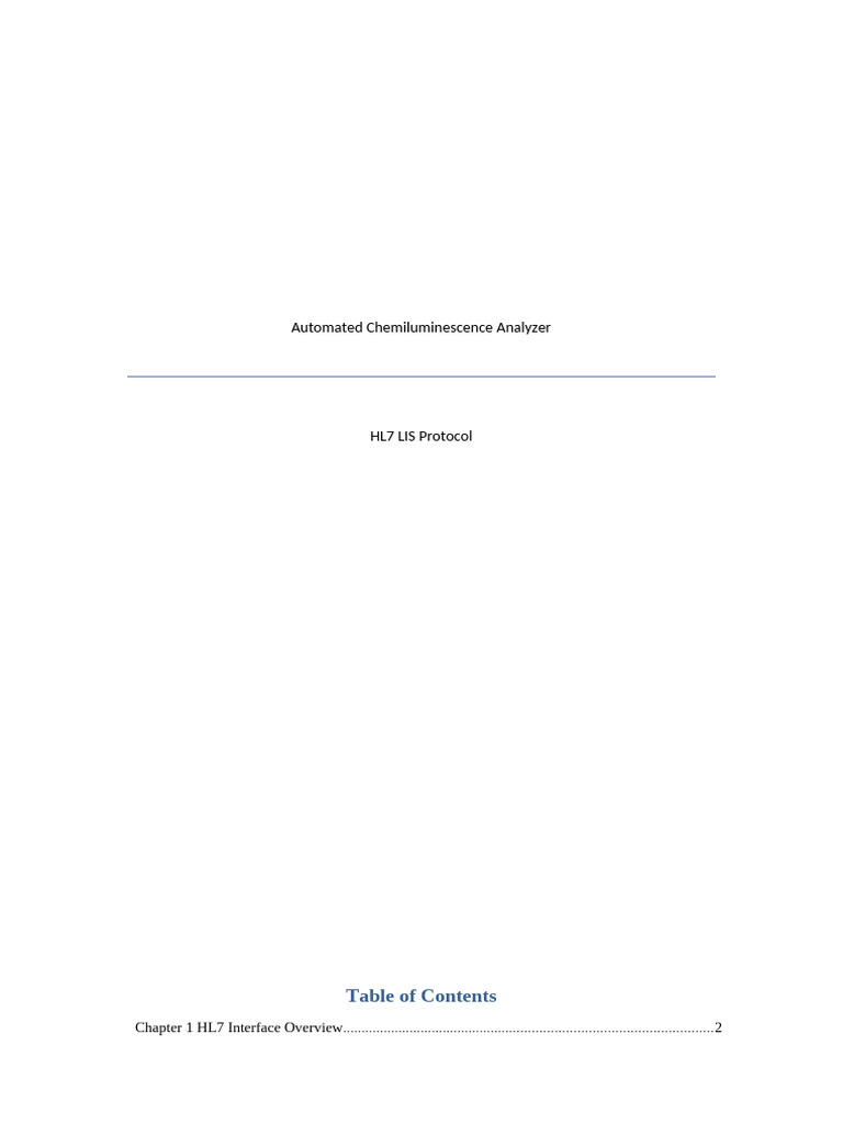 Chemilumiscent Analyzer LIS Protocol V1.1e | PDF | Computing
