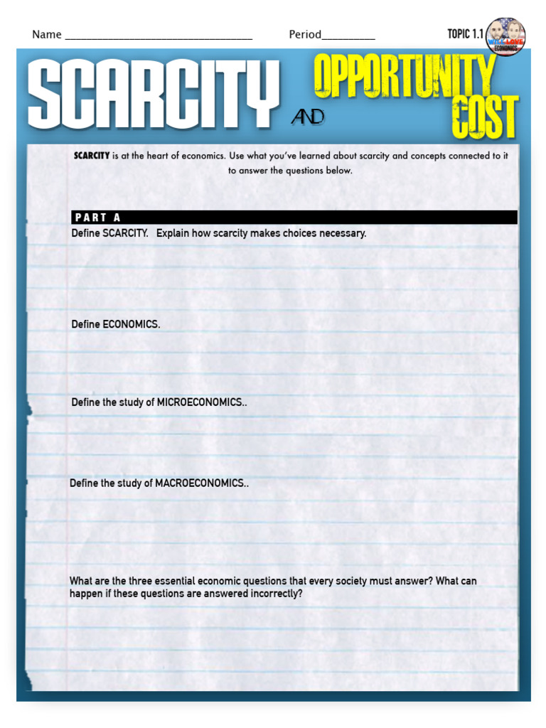 Scarcity and Opportunity Cost | PDF | Opportunity Cost | Economics