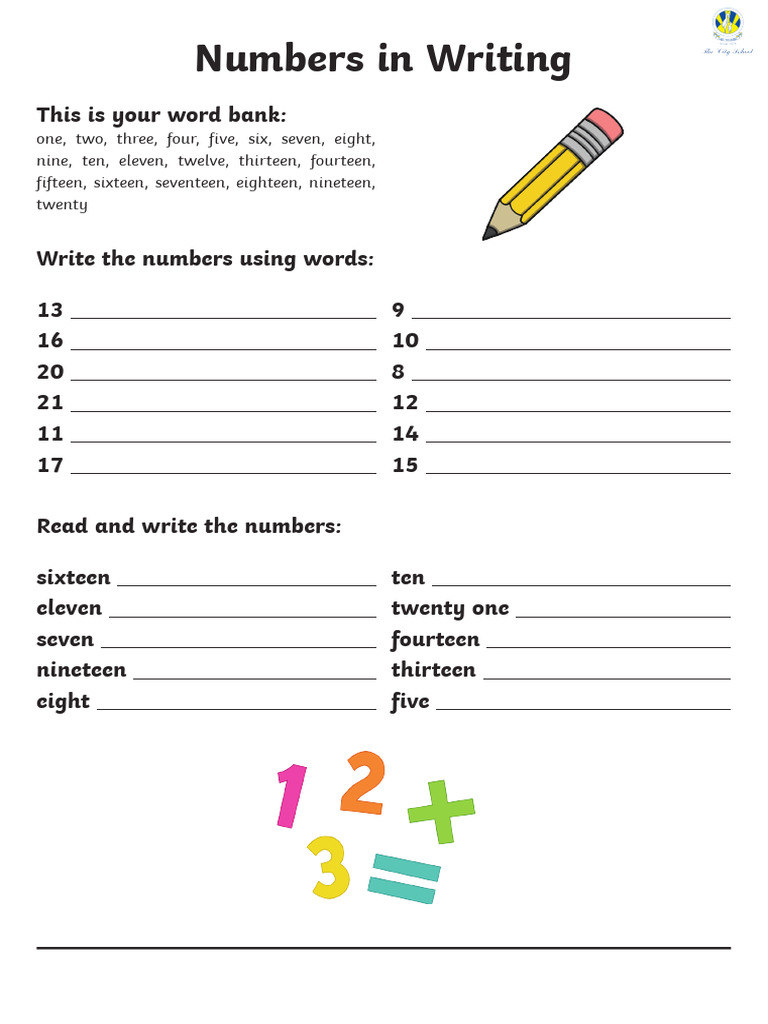 Numbers in Words | PDF