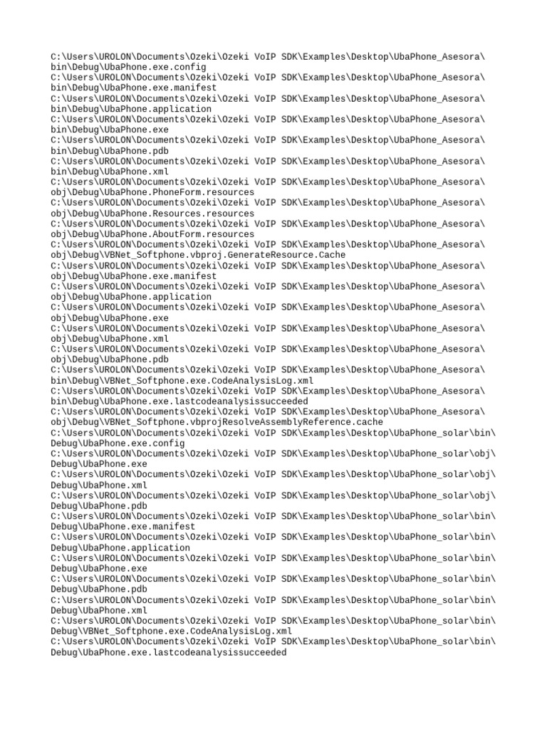 VBNet Softphone.vbproj.fileListAbsolute | PDF | Computing | Software Development