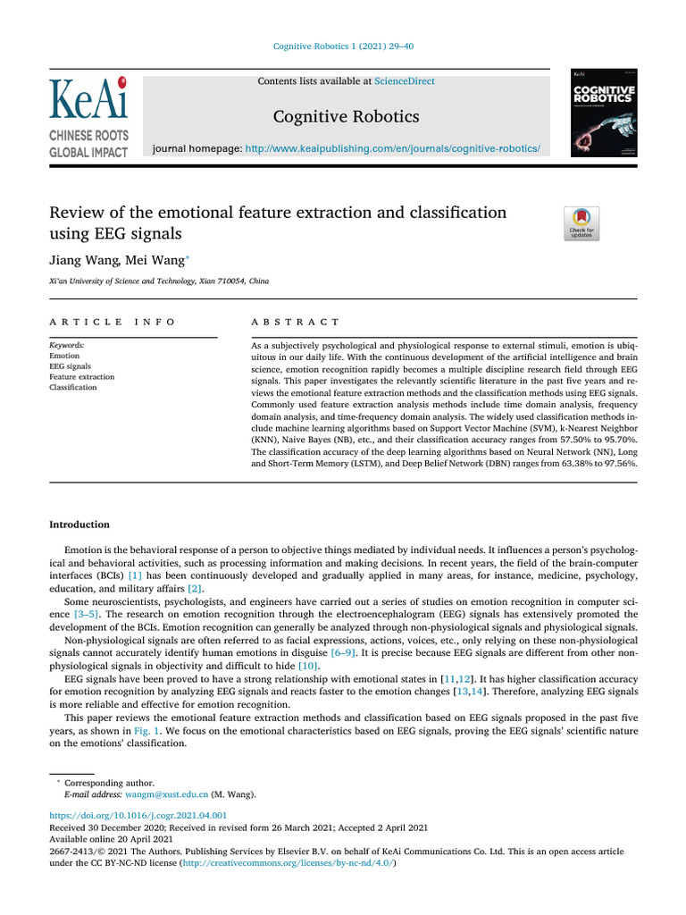 EEG-Based Emotion Recognition Review | PDF | Deep Learning | Emotions