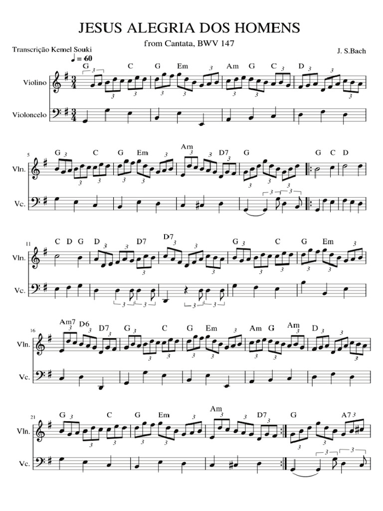 09 - Jesus Alegria Dos Homens | PDF