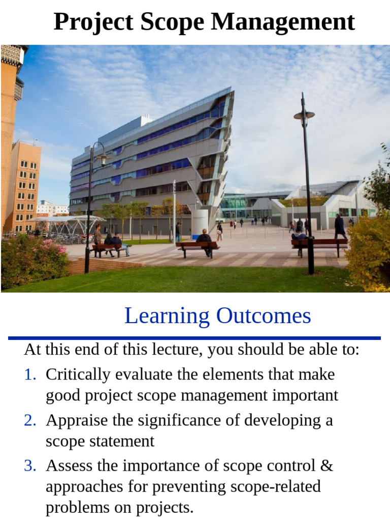 Lecture 4 - Project Scope Management | PDF