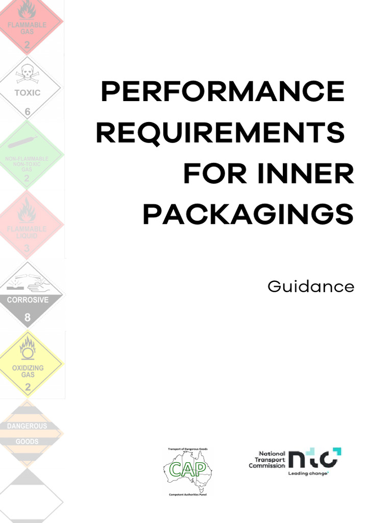 Australian Dangerous Goods Code - Guidelines for Performance ...