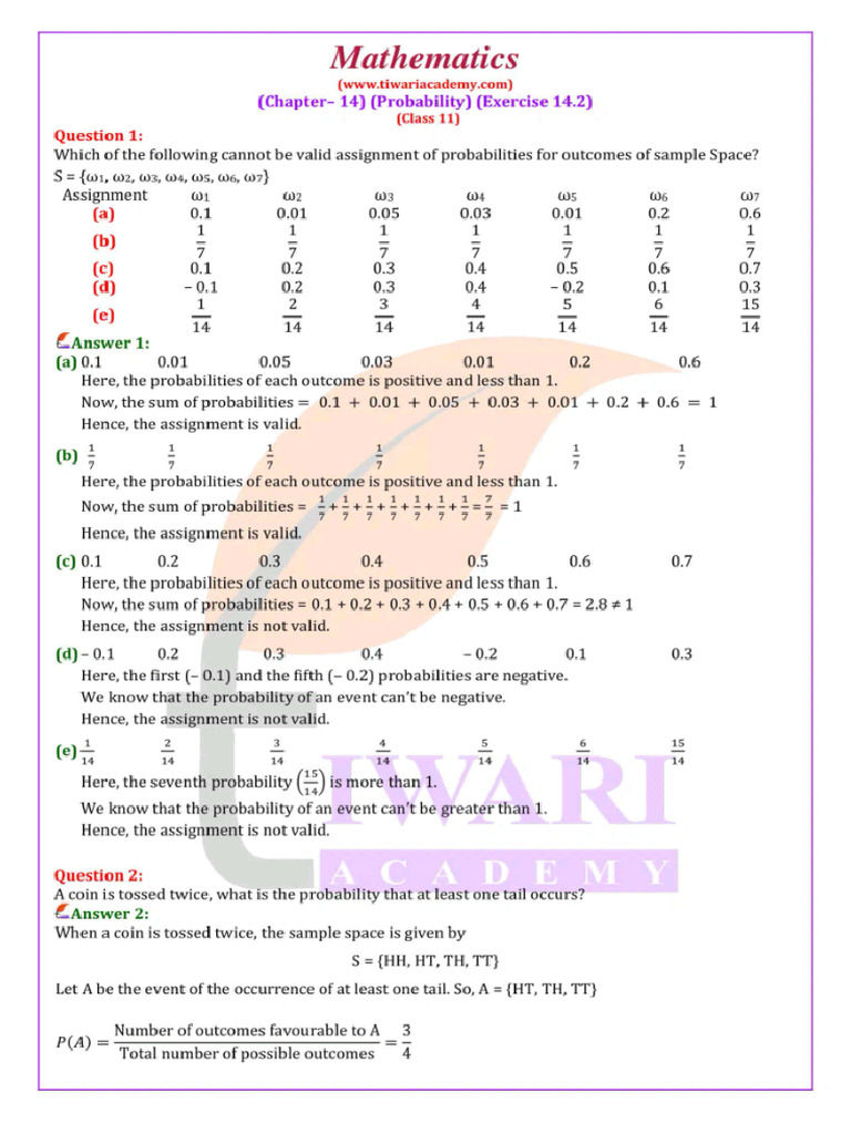 Probability Sol | PDF