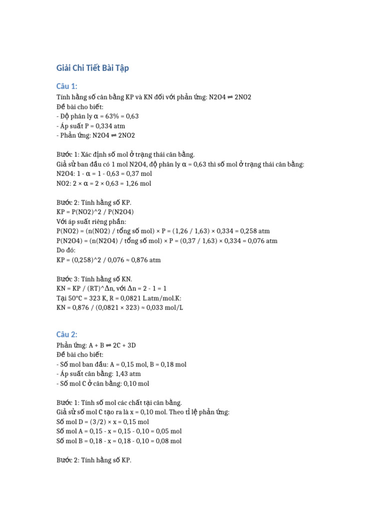 Giai Chi Tiet Bai Tap Phan Ly | PDF