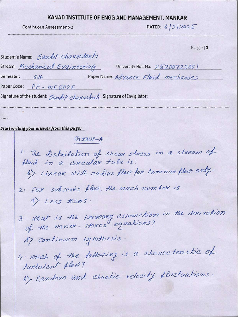 Sandip Chakraborty 25200723061 | PDF