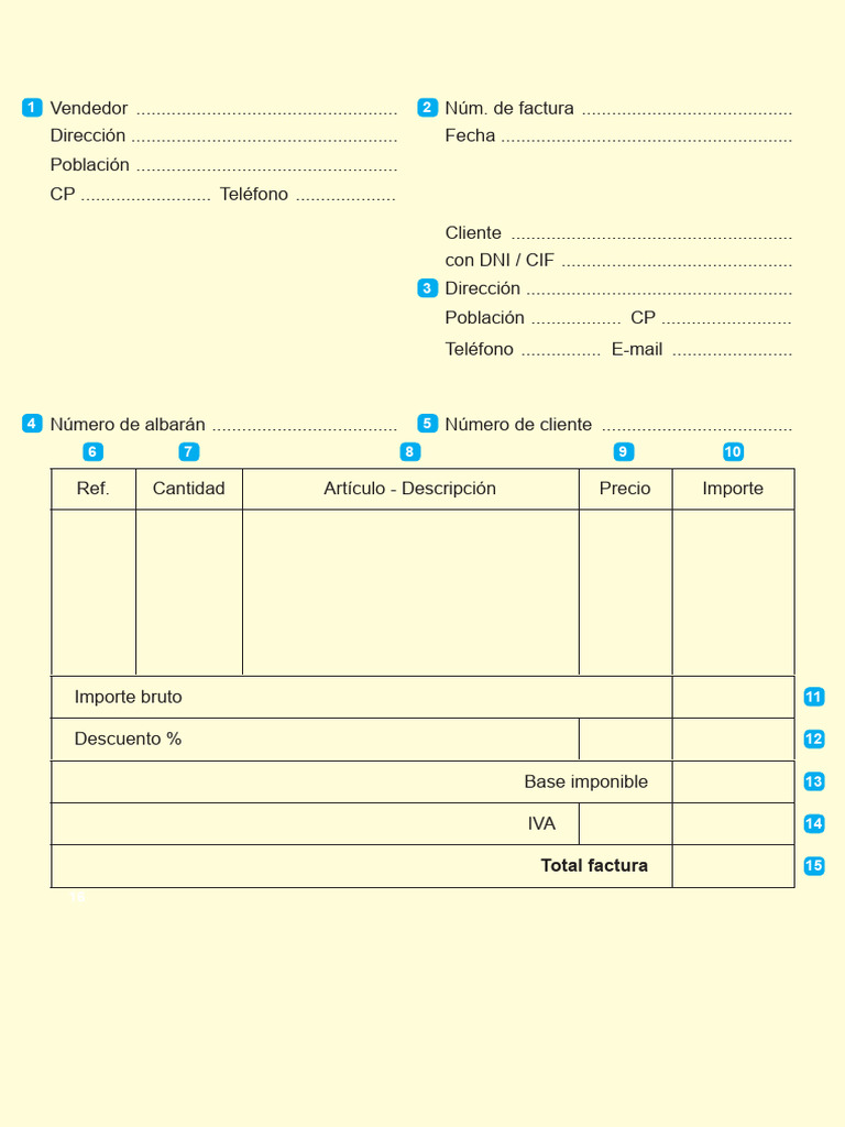 PDF Editable Facturas 2 | PDF