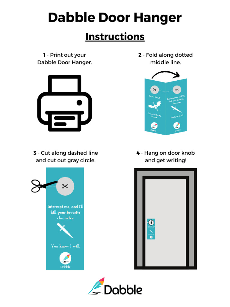 Door Hangers For Writing | PDF
