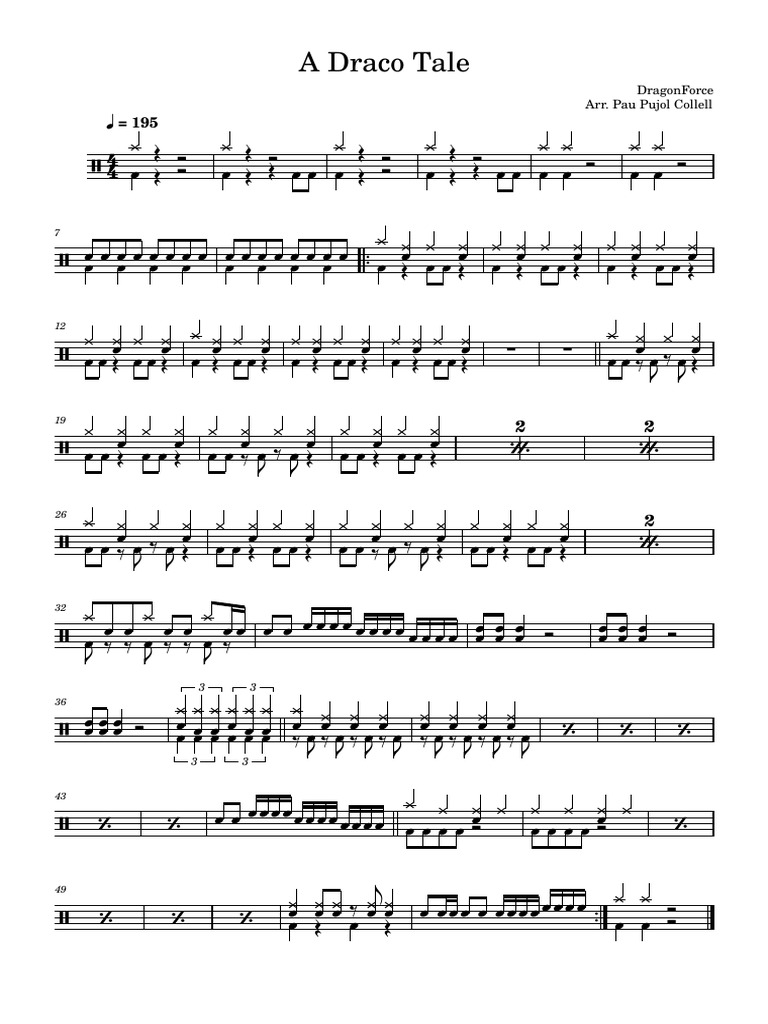 A Draco Tale: DragonForce Arr. | PDF