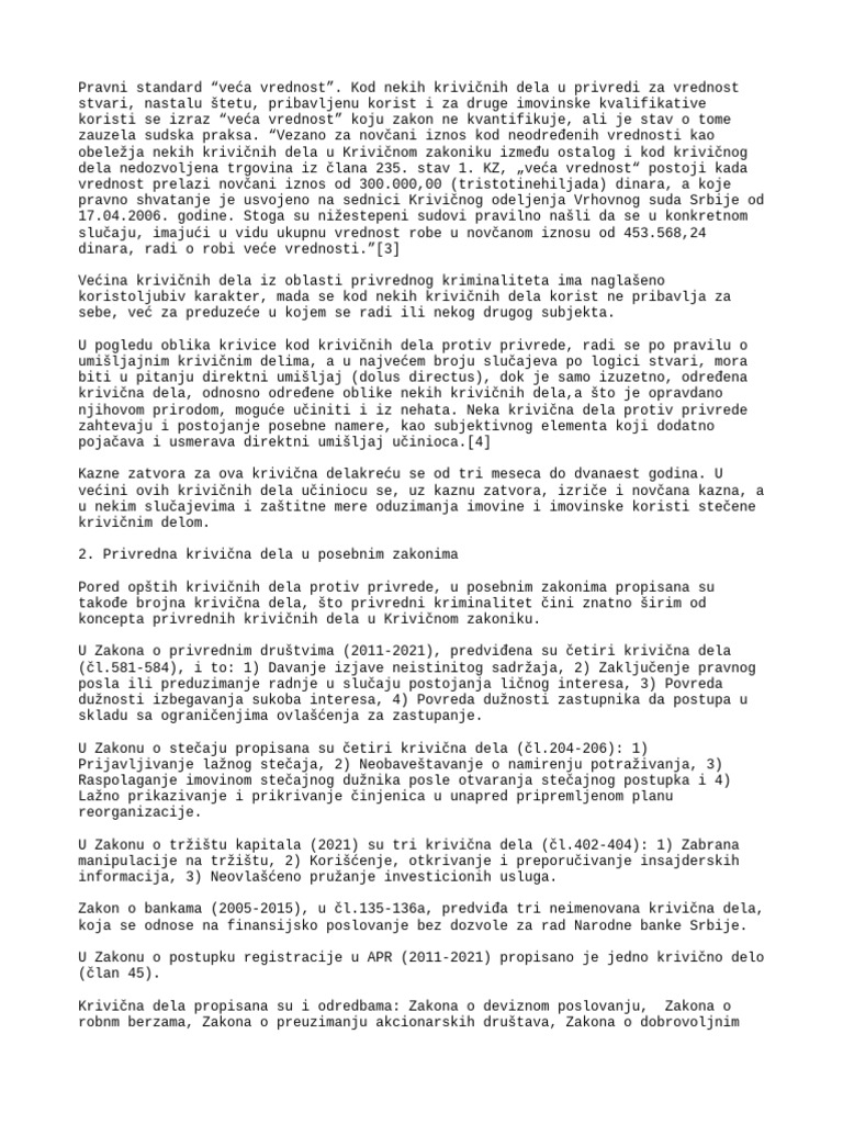 Privreda I Sazetak | PDF