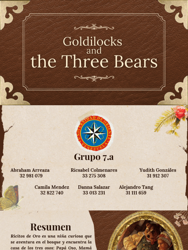 Ricitos de Oro y Los Tres Osos | PDF | Ricitos de oro y los tres osos ...