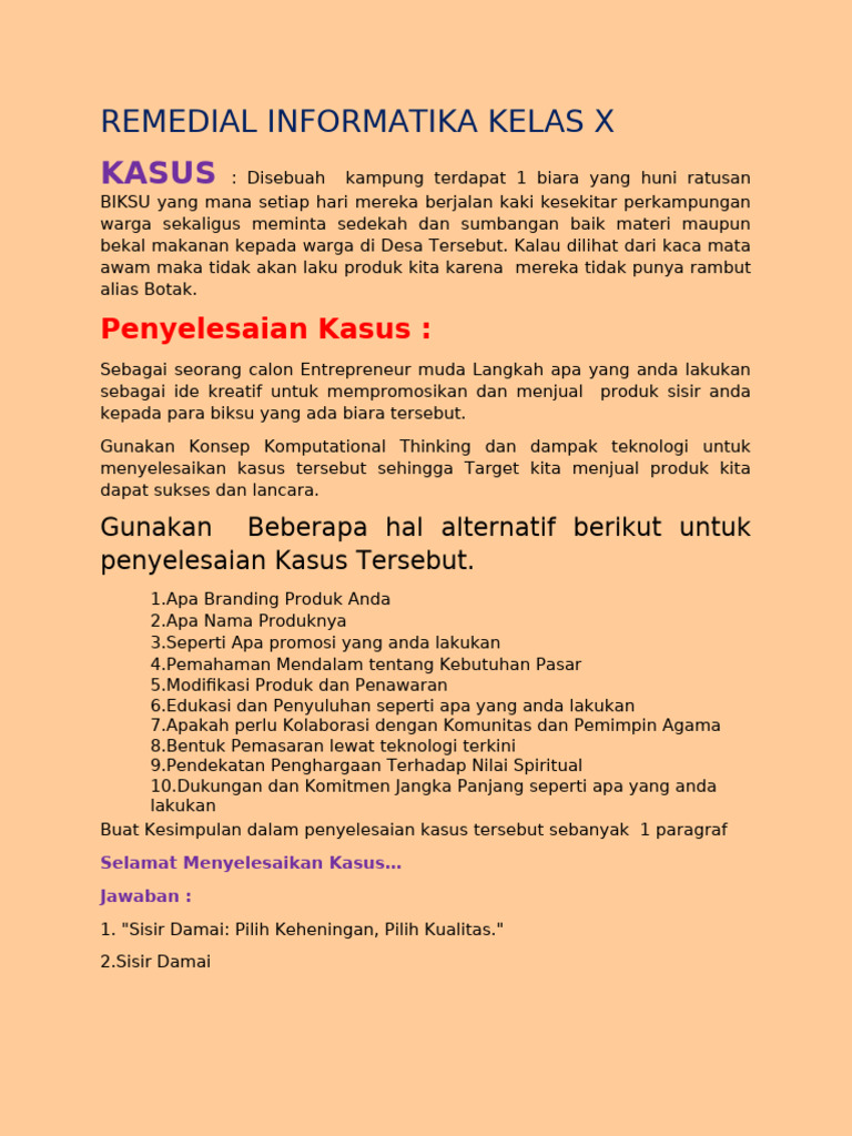 Remedial Informatik | PDF