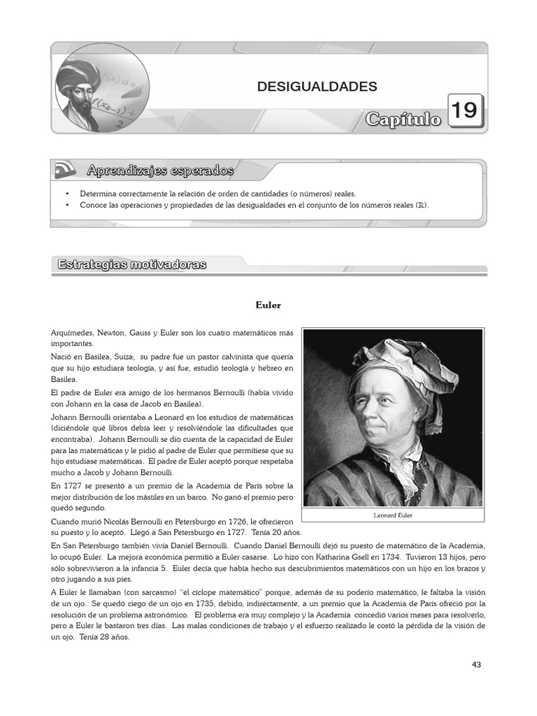 ÁLGEBRA | PDF | Leonhard Euler | Enseñanza de matemática