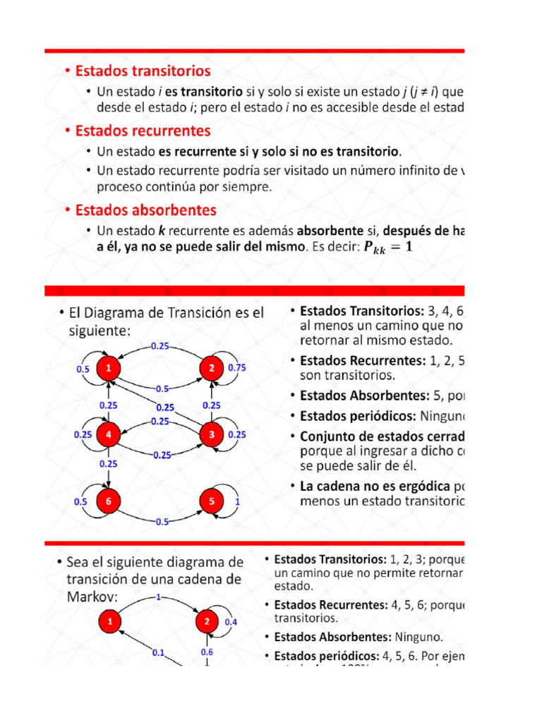 Cadena de MARKOV | PDF