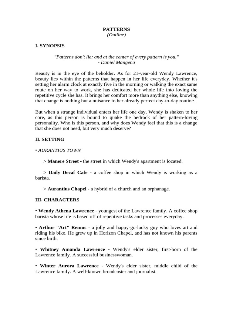 Patterns - Outline | PDF