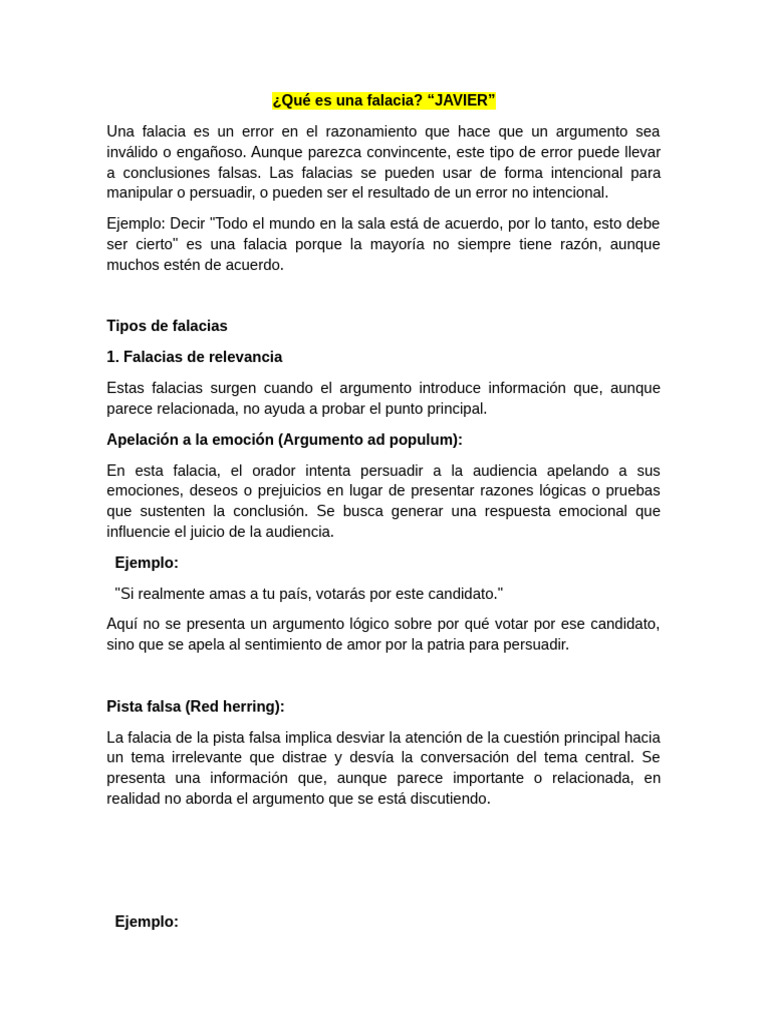 El Chivo | PDF | Falacia | Argumento