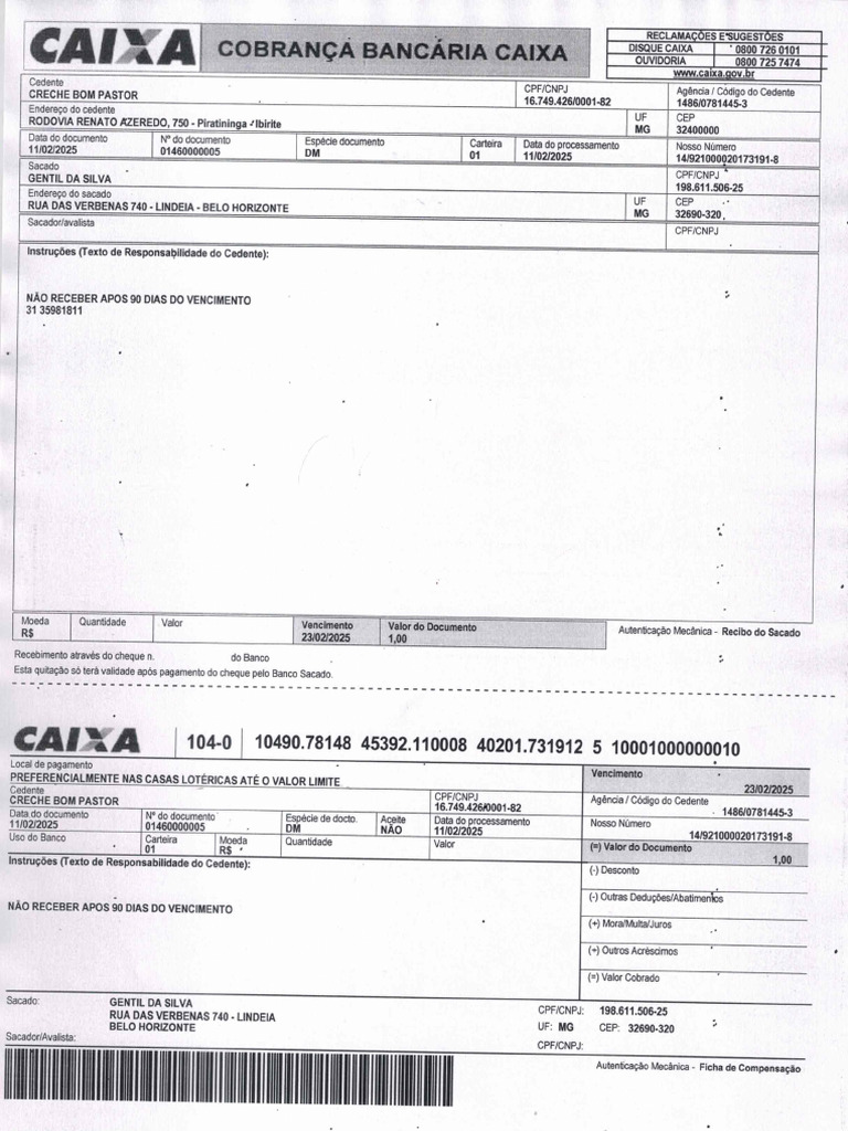 Boleto teste | PDF