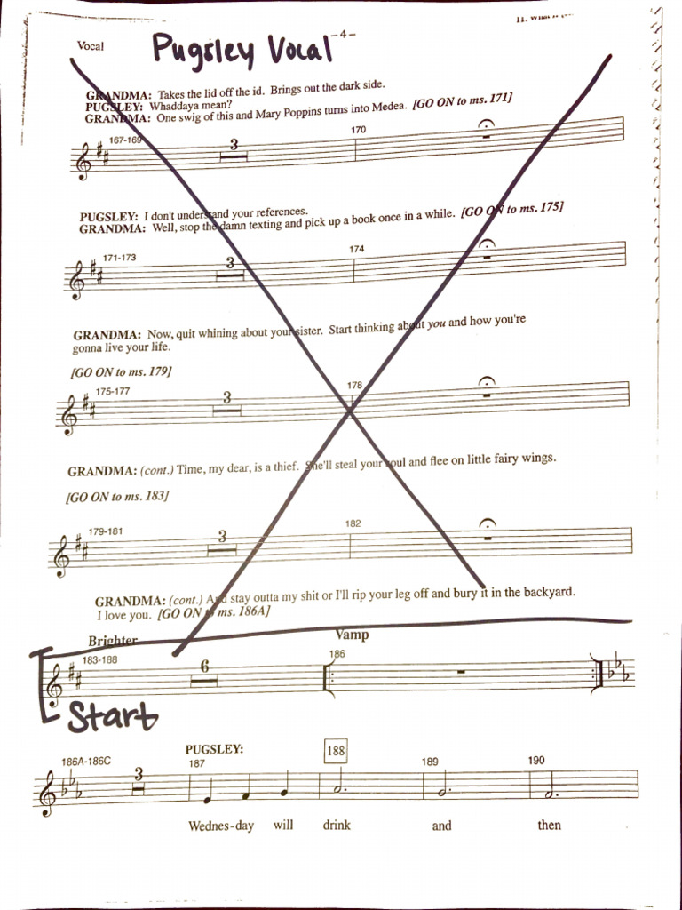 Pugsley Vocal Callback | PDF