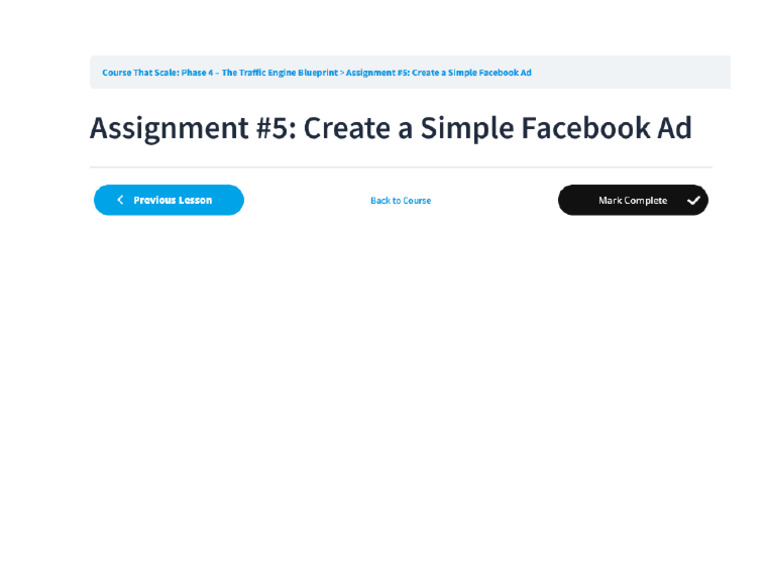 11-Assignment 5 Create A Simple Facebook Ad | PDF