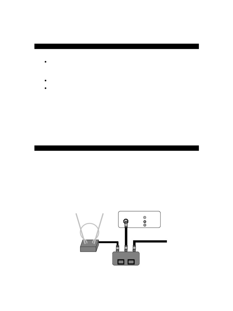VHF/UHF Antenna Setup Guide | PDF | Cable Television | Set Top Box