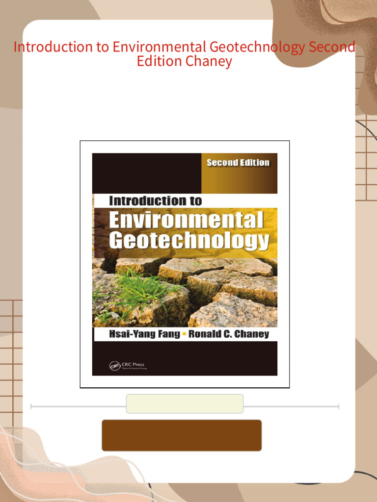 Introduction to Environmental Geotechnology Second Edition Chaney - The ...