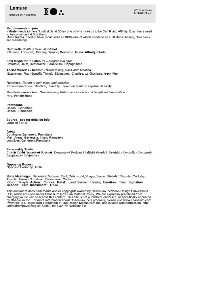 Lemure | PDF