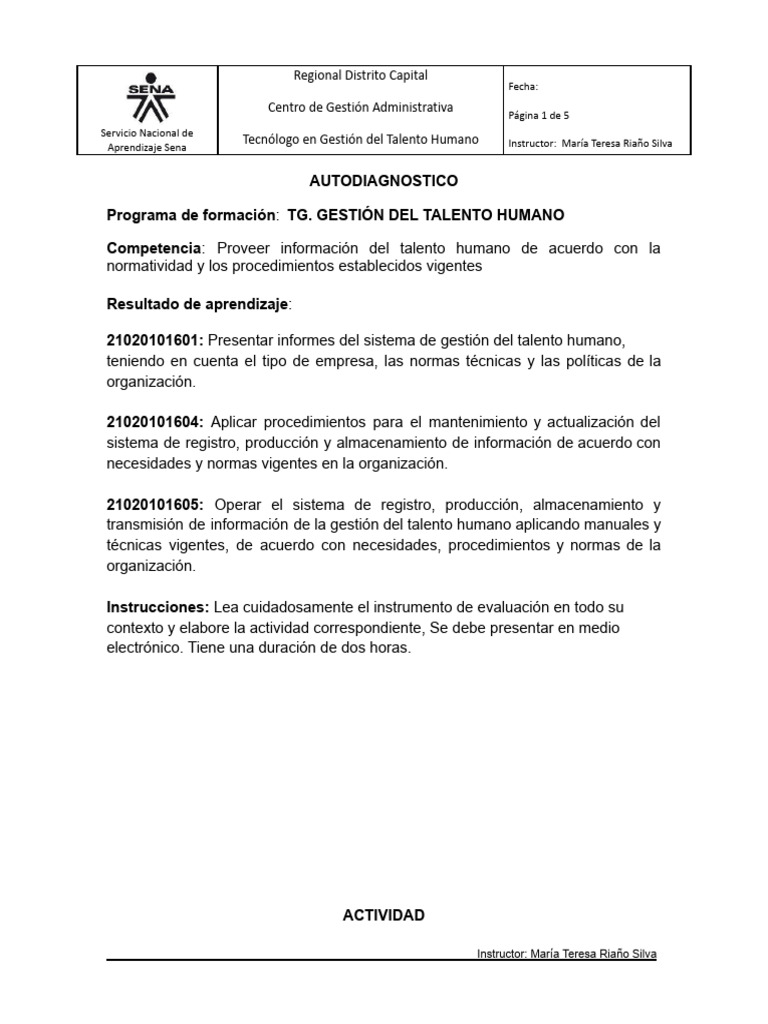 Autodiagnóstico Proveer Información | PDF | Microsoft Excel | Gestión ...