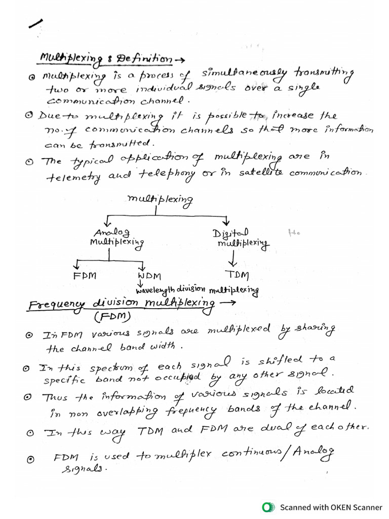 Multiplexing | PDF