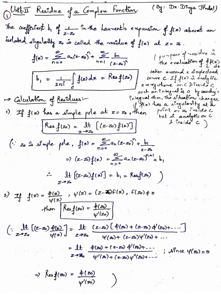 Applied Mathematics - II Unit-II Lecture I | PDF
