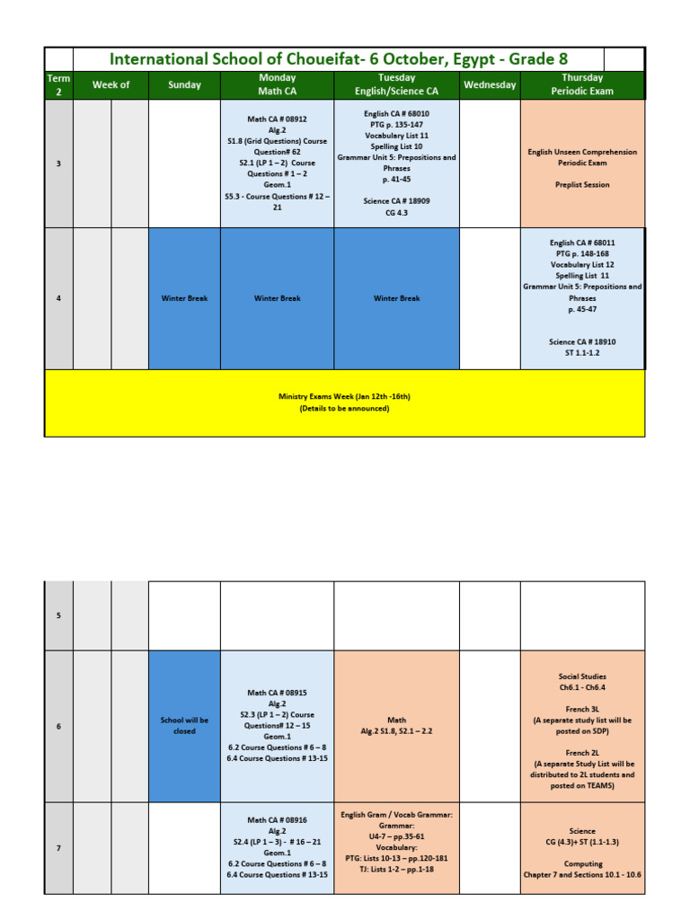 2223 Final Term 3 Grade 6 Dated June 5th 3 | PDF | Languages | Foreign ...