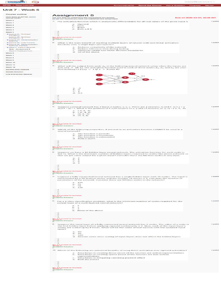 Noc20 Cs11 Assigment 6 | PDF