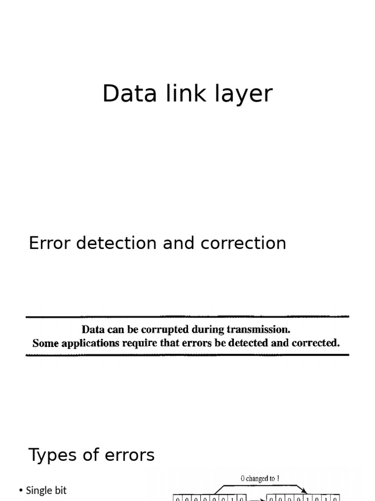 error detection and correction (2) | PDF