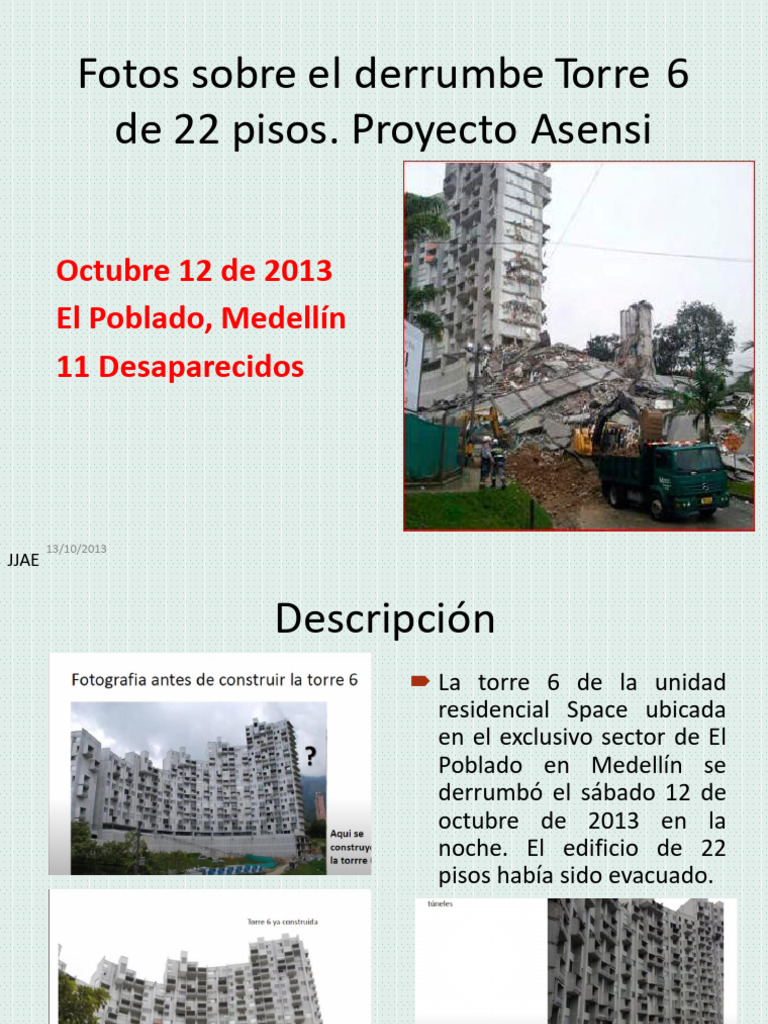 Causas del colapso Torre Space Medellín | PDF | Columna | edificio