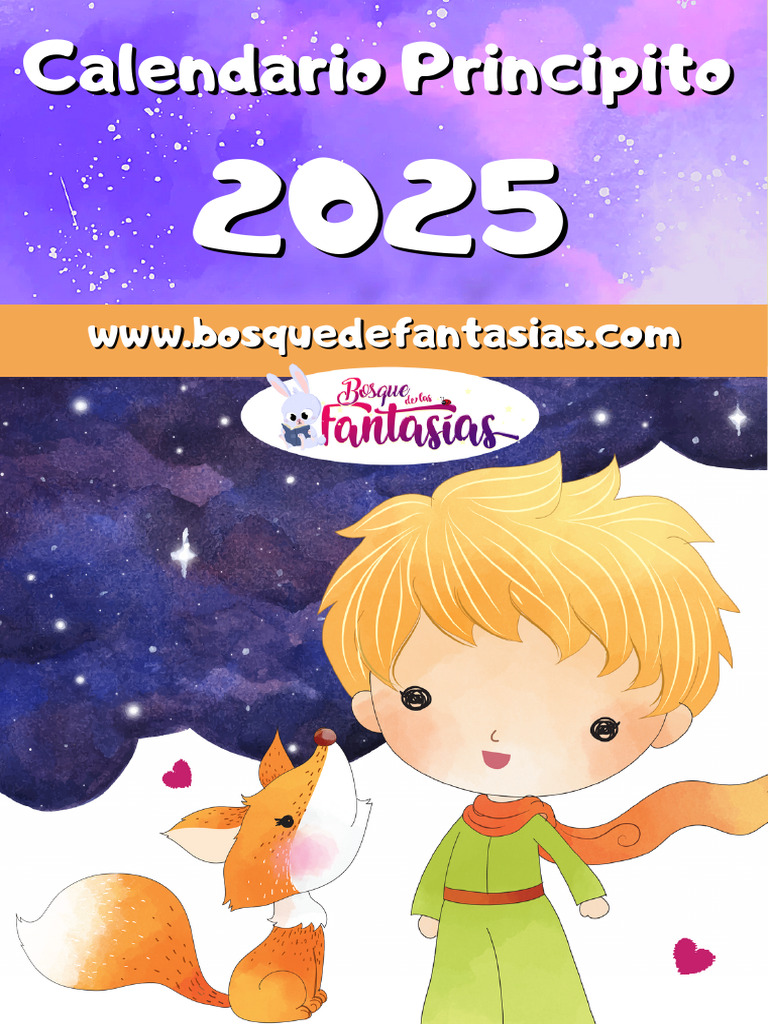 Calendario 2025 del Principito | PDF