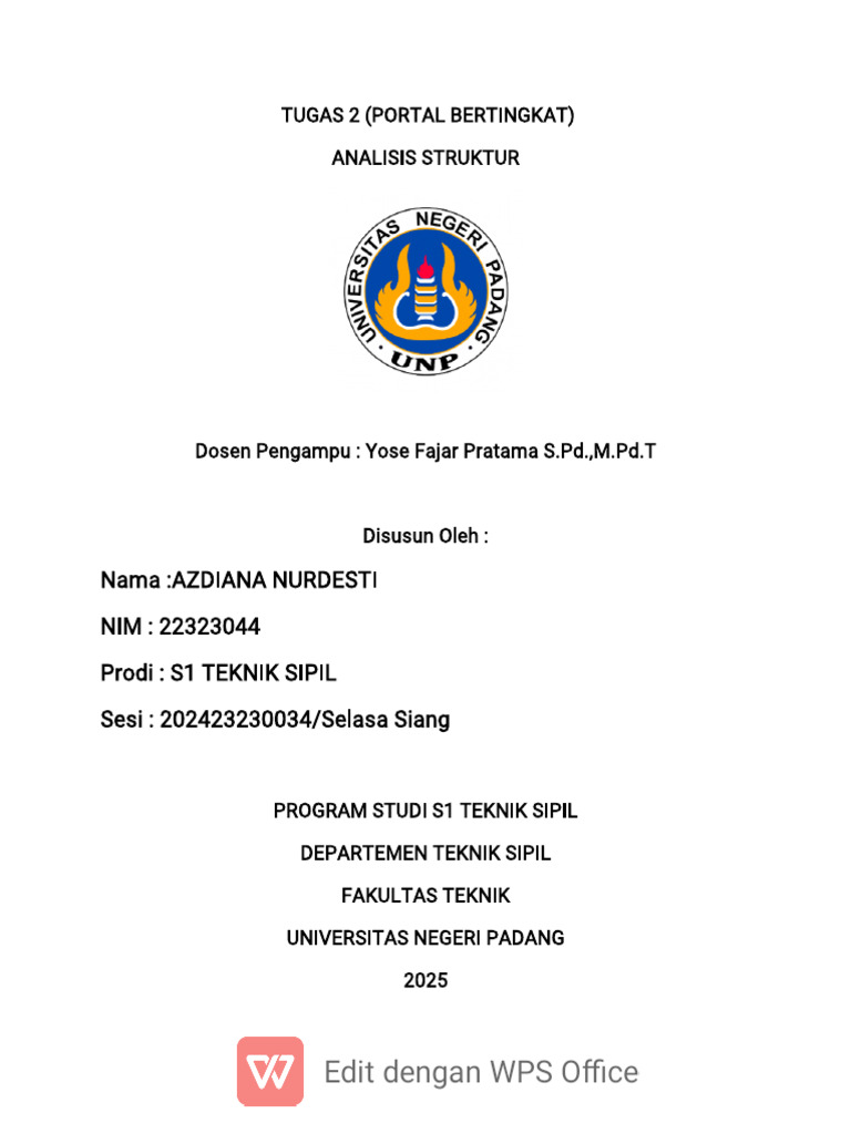 Azdiana Nurdesti - 22323044 - Tugas 2 Portal Anstruk Selasa (1) - 1 | PDF