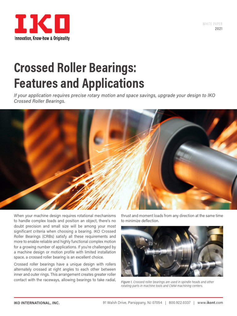 IKO - WP - Crossed Roller Bearings Applications | PDF | Bearing ...