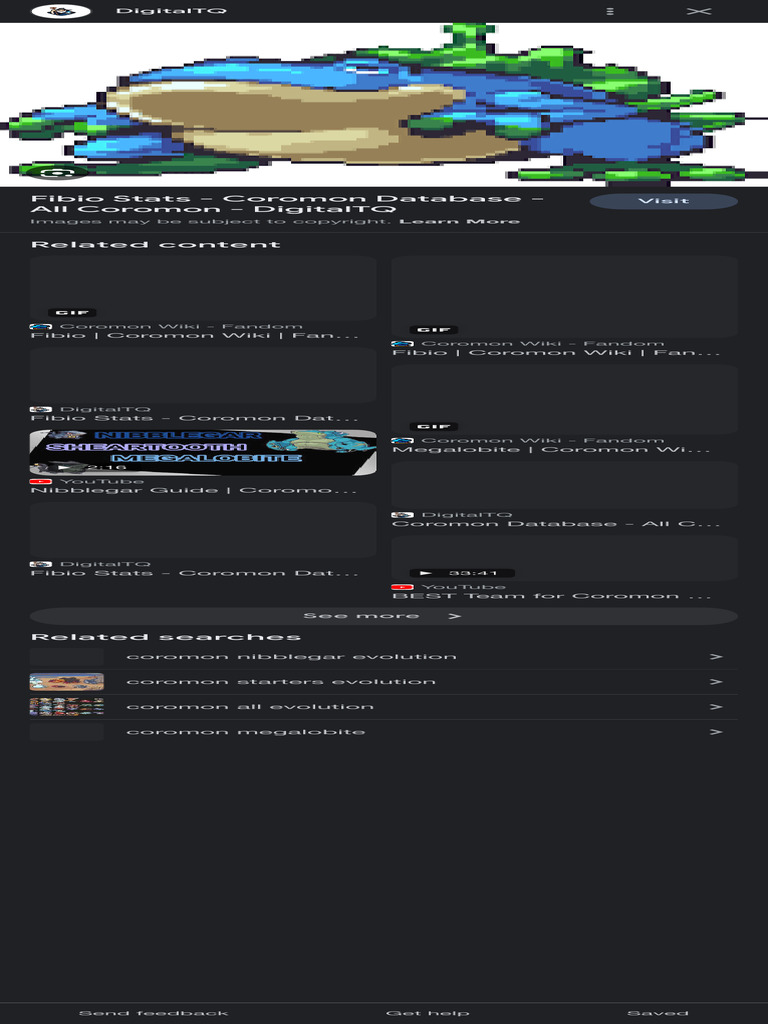 Coromon Fibio Evolution - Google Search | PDF