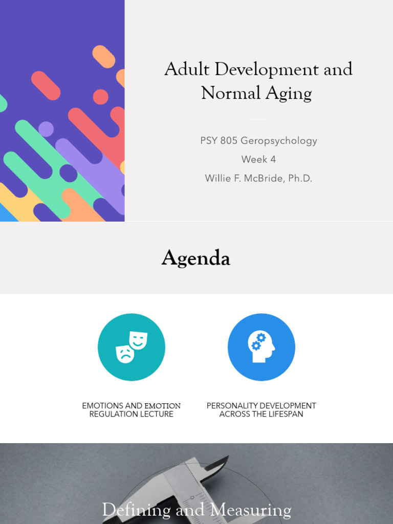 Personality Development in Aging | PDF | Psychological Concepts ...