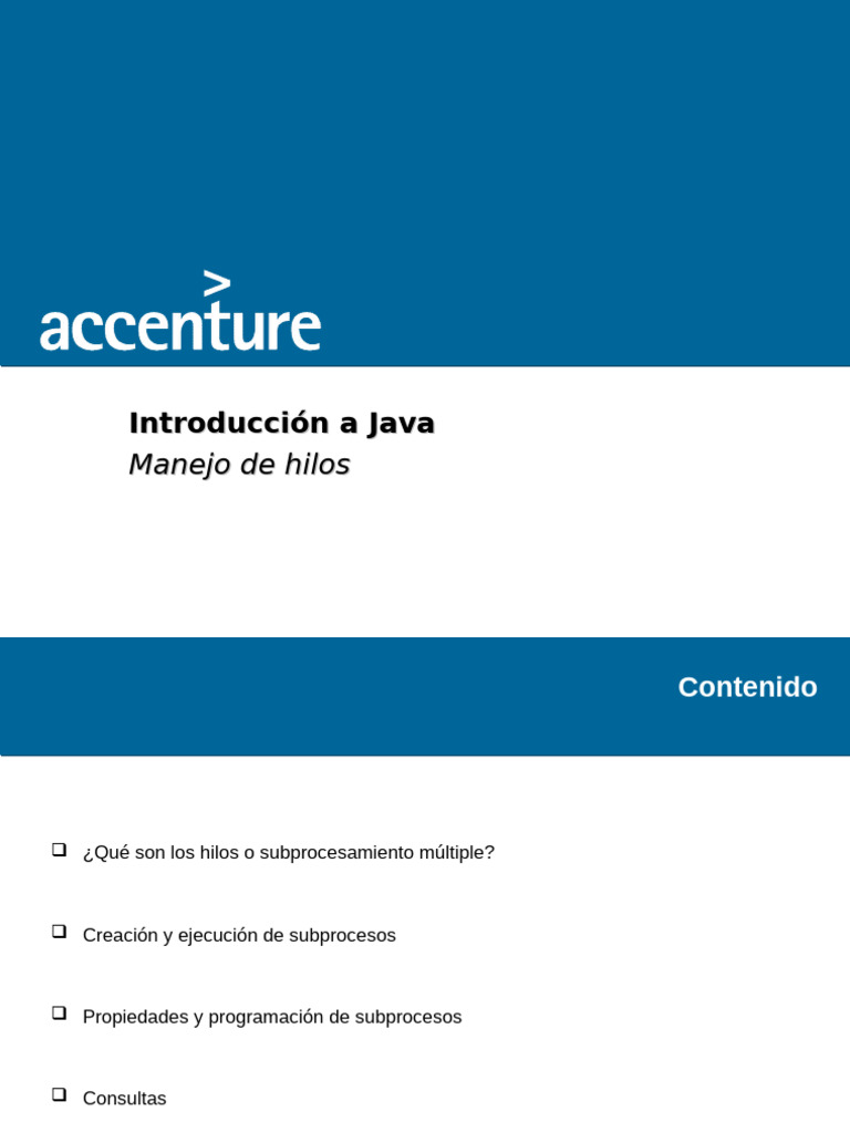 Introducción a Java - 09 - Manejo de Hilos | PDF | Hilo (Computación) | Java (lenguaje de ...