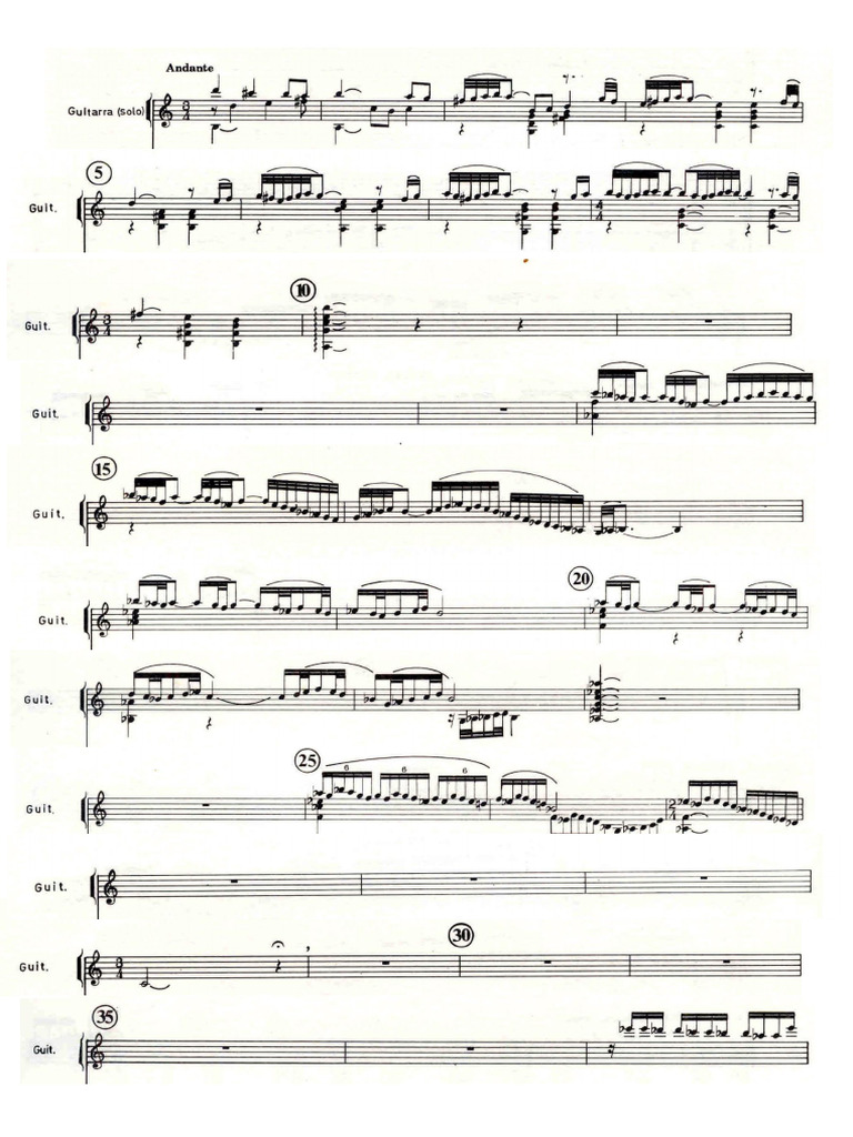 Satz - Mudejar - Partia Solista | PDF