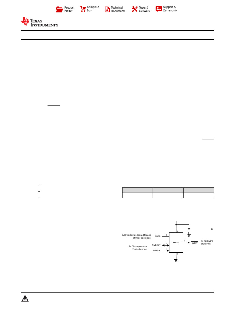 Lm73 - T730 Sensor de Temperatura | PDF | Electrostatic Discharge | Computer Engineering