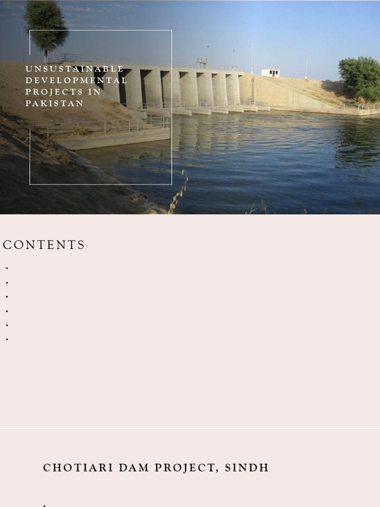 Unsustainable Developmental Projects in Pakistan | PDF | Sustainability ...