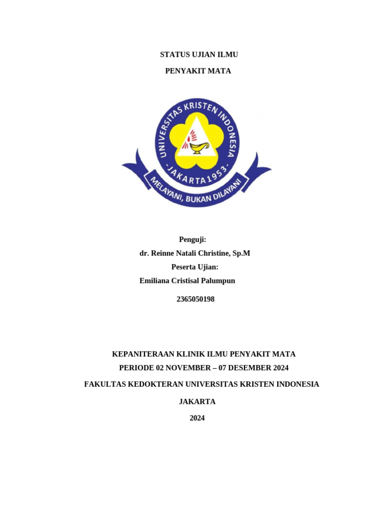 LONGCASE) - Katarak Senilis Mature - Emiliana | PDF