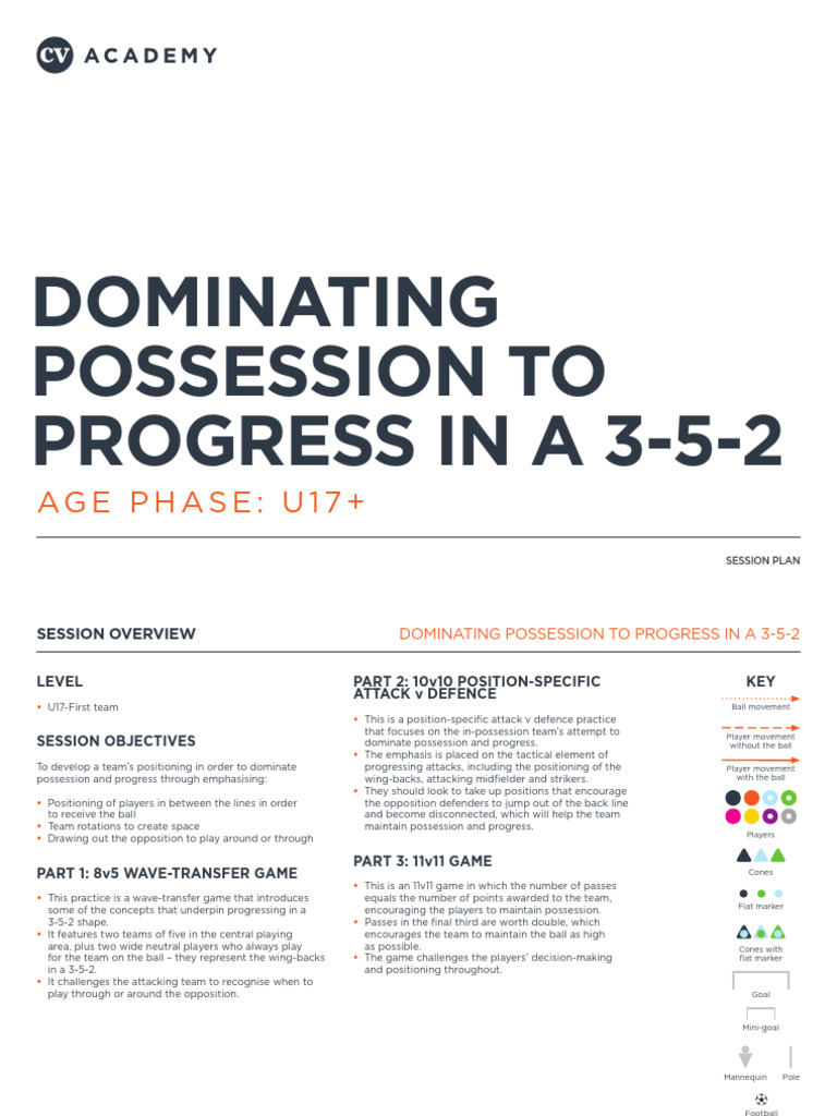 U17 Dominating Possession To Progress in A 3 5 2 | PDF | Forward (Association Football ...